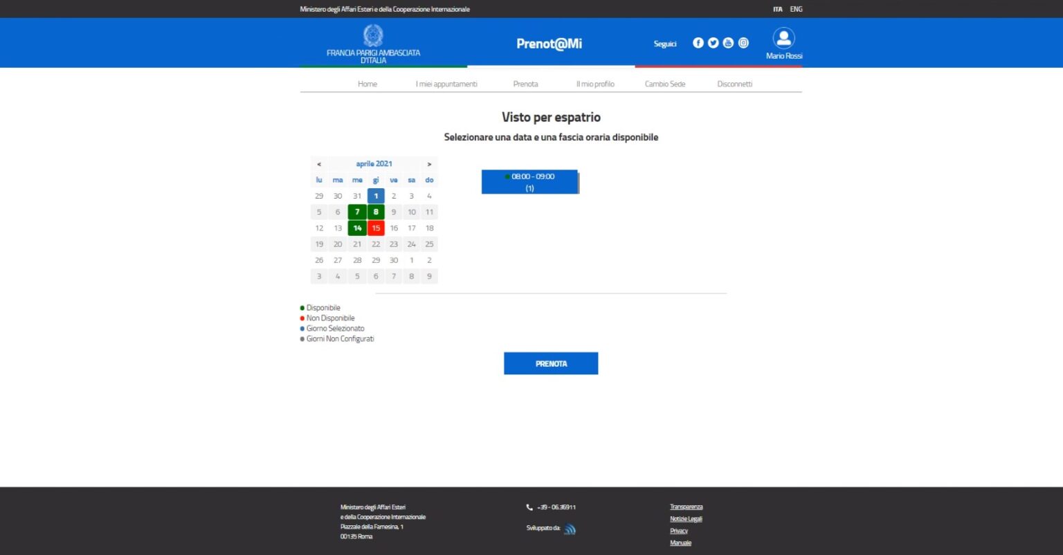 Como funciona o sistema Prenot@mi? Tudo sobre vagas | La Via Italia
